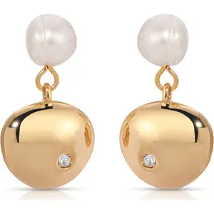 Ettika Pebble Drop Earrings - Gold