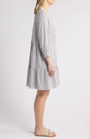 BEACHLUNCHLOUNGE Azalea Stripe Tiered Dress