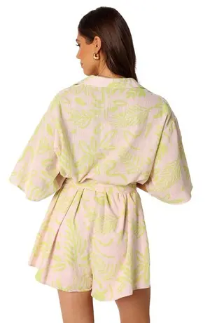 PETAL & PUP Dolce Cotton Romper - Citrus