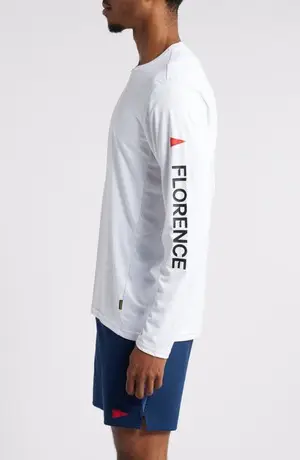 FLORENCE Sun Pro Logo Performance T-shirt - White