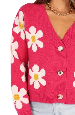 PETAL & PUP Daisy Cardigan - Orchid