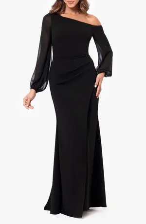 Betsy & Adam Long Sleeve Evening Dresses