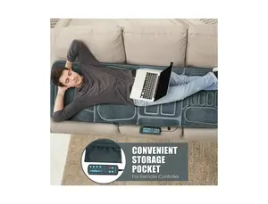 SLICKBLUE Foldable Massage Mat With Heat And 10 Vibration Motors