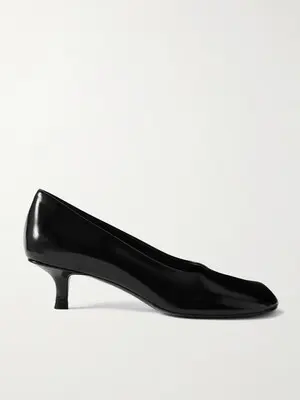 Burberry Patent-leather Kitten Heel Pumps