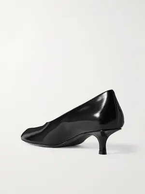 Burberry Patent-leather Kitten Heel Pumps