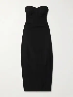 FFORME Jett Strapless Wool-blend Dress