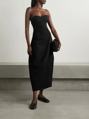FFORME Jett Strapless Wool-blend Dress