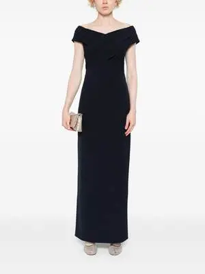 Ralph Lauren Off-shoulder Crepe Gown