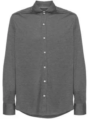 Brunello Cucinelli Mélange Jersey Shirt - Grey