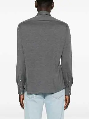 Brunello Cucinelli Mélange Jersey Shirt - Grey