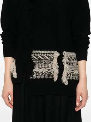 Y’s Fringed Asymmetric Jumper