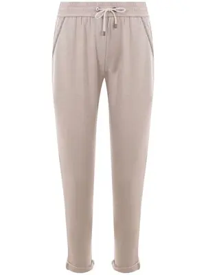 Brunello Cucinelli Monili-embellished Sweatpants