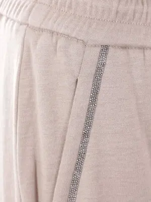 Brunello Cucinelli Monili-embellished Sweatpants