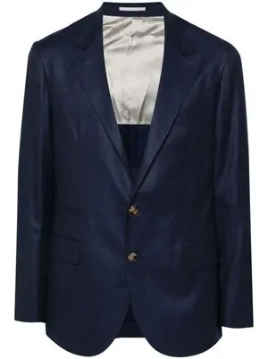 Brunello Cucinelli Single-breasted Wool Blazer