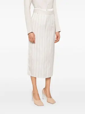 BETTTER X Zegna Striped Midi Skirt