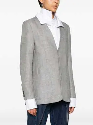 BETTTER X Zegna Collarless V-neck Blazer