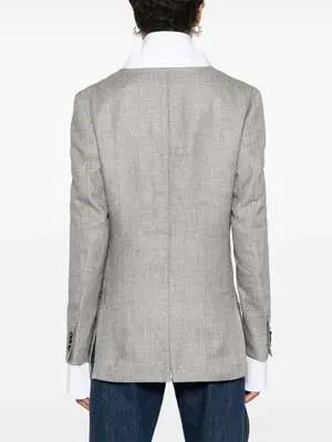 BETTTER X Zegna Collarless V-neck Blazer
