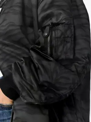 Stella McCartney Tiger-print Bomber Jacket - Black
