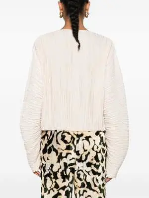 FORTE_FORTE Long-sleeve Pleated Blouse
