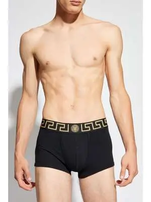 Versace Greca Medusa Head Boxers - Black