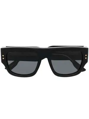 Gucci Stud Square-frame Sunglasses - Black