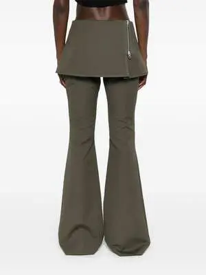 COURREGES Layered-skirt Bootcut Trousers