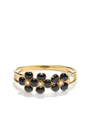 GOOSSENS 24kt Plated Clover Pearl And Quartz Bracelet - Gold