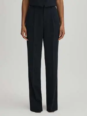 Good American High Rise Pleat Front Trousers