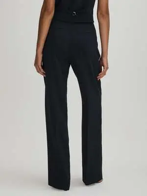 Good American High Rise Pleat Front Trousers