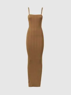 Good American Plisse Maxi Dress