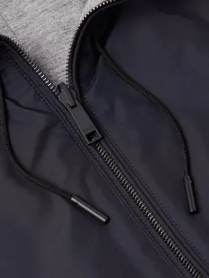 Zegna Reversible Shell And Cashmere-blend Twill Gilet - Blue
