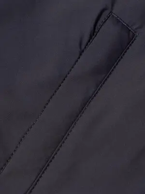 Zegna Reversible Shell And Cashmere-blend Twill Gilet - Blue