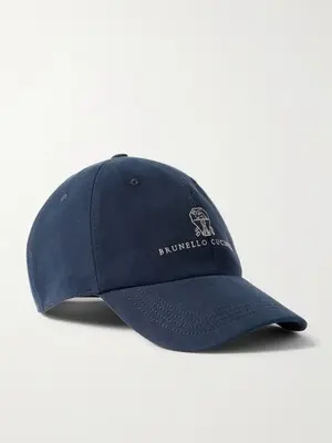 Brunello Cucinelli Logo-embroidered Baseball Cap - Blue