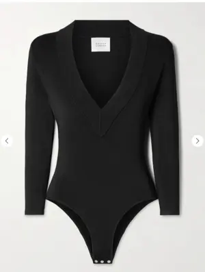 Galvan Sasha Stretch-knit Bodysuit