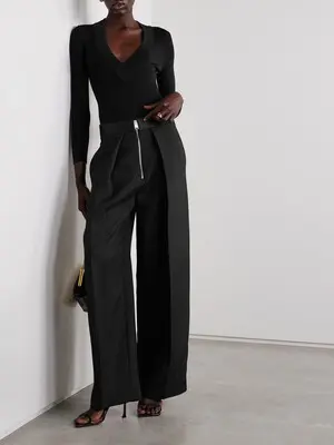 Galvan Sasha Stretch-knit Bodysuit
