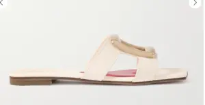 ROGER VIVIER Nagoya Embellished Cutout Leather Slides