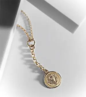 FOUNDRAE 18kt Yellow Diamond Pendant Necklace