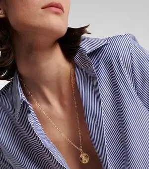 FOUNDRAE Strength 18kt Yellow Pendant Necklace With Diamond