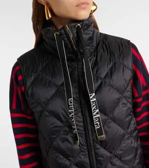 Max Mara The Cube Tregic Quilted Down Vest - Black