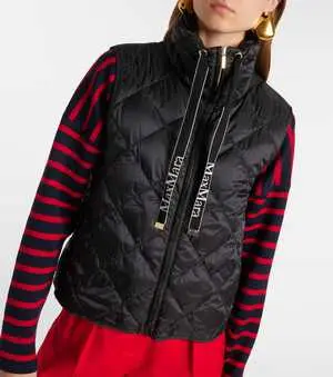 Max Mara The Cube Tregic Quilted Down Vest - Black