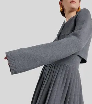 Khaite Ello Cropped Jacket - Grey