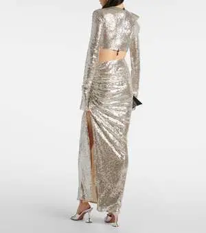 Maticevski Luna Sequined Maxi Skirt