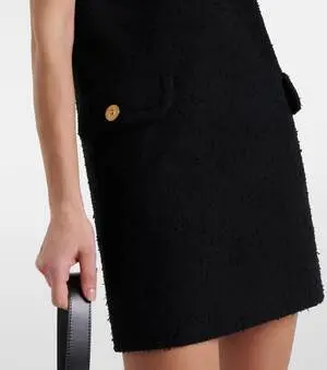 Versace Cotton-blend Tweed Shift Dress