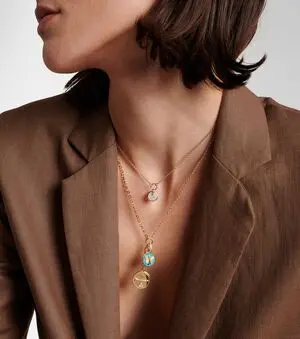 FOUNDRAE Dream & Reverie 18kt Charm Necklace With Diamonds