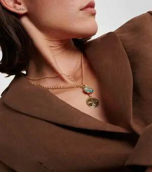 FOUNDRAE Dream & Reverie 18kt Charm Necklace With Diamonds