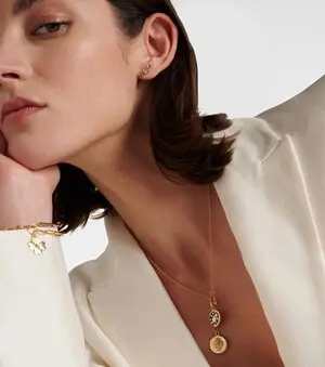 FOUNDRAE Strength Resilience 18kt Chain Necklace With Diamonds
