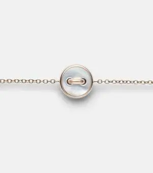 Pomellato 18kt Rose Malachite, Mother Of Pearl, And Diamond Bracelet - Gold