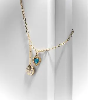 FOUNDRAE Resilience & True Love 18kt Charm Necklace