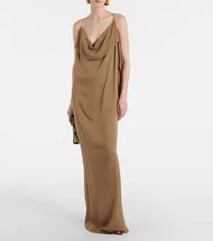 Khaite Dandora Draped Gown