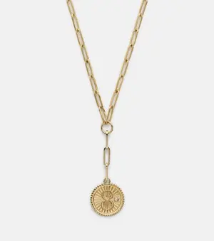FOUNDRAE Karma Clip 18kt Chain Necklace With Diamonds